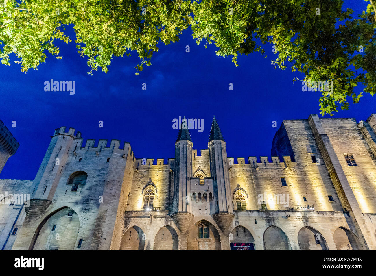 France. Vaucluse (84). Avignon. The Palace of the Popes, a UNESCO World ...