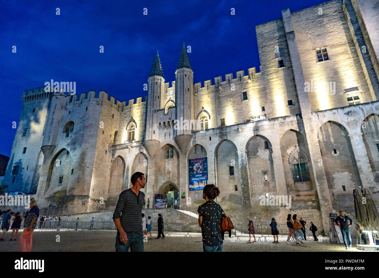 France. Vaucluse (84). Avignon. The Palace of the Popes, a UNESCO World ...