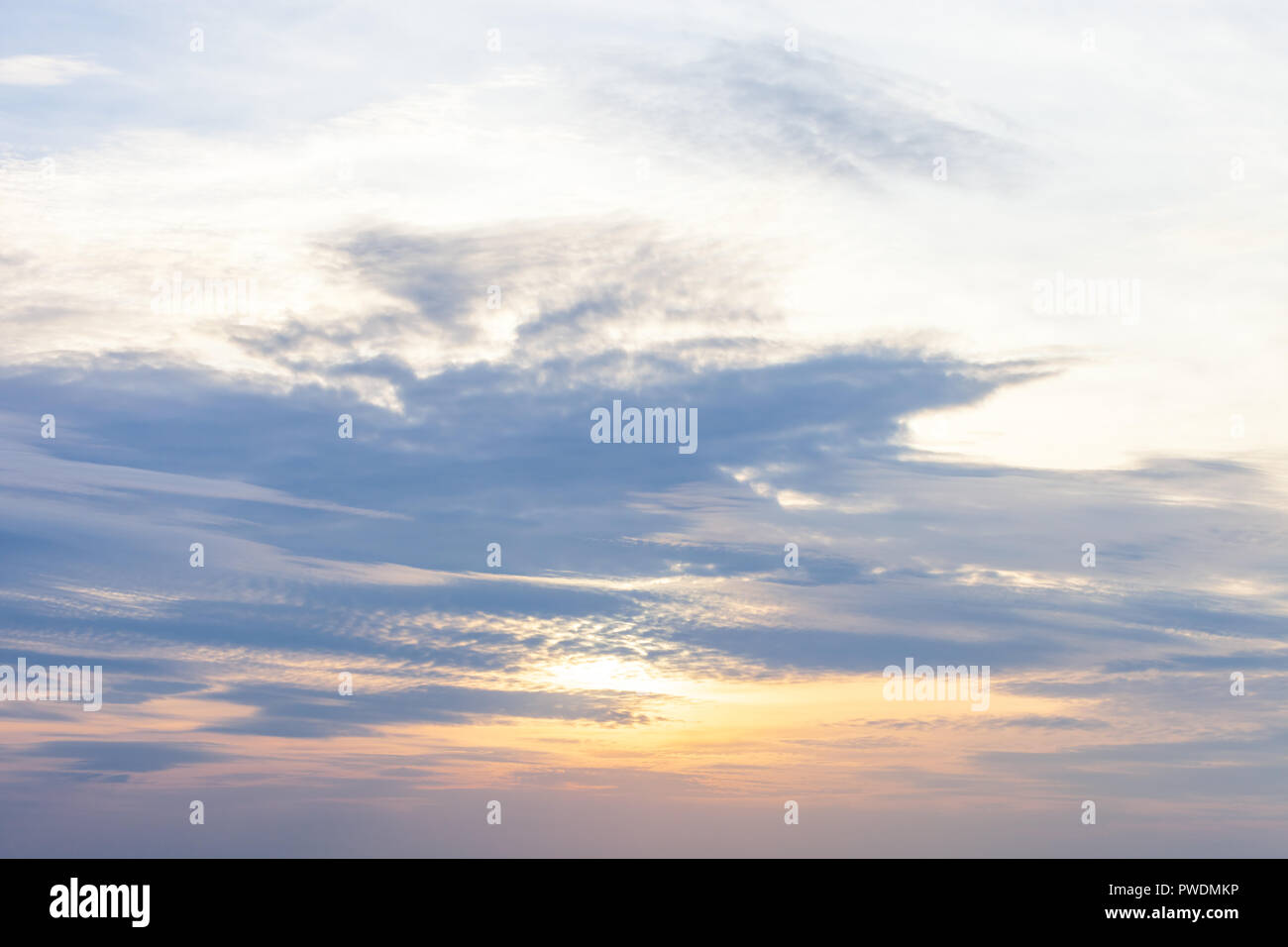 sky background with nice clouds on bright blue sky Stock Photo - Alamy