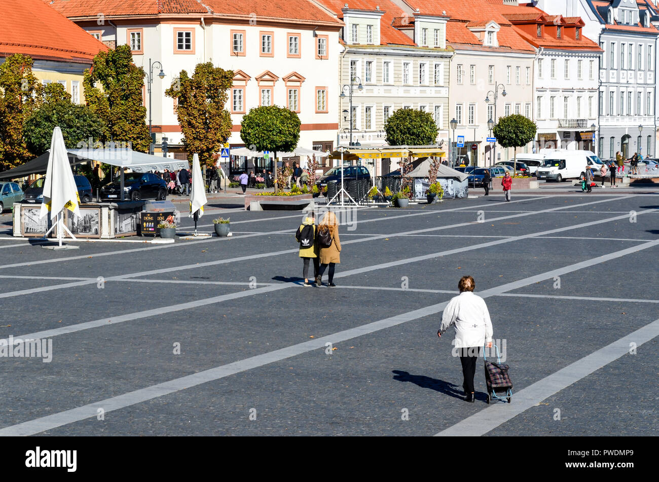 Town Hall Square, Vilnius, Lithuania Stock Photo - Alamy