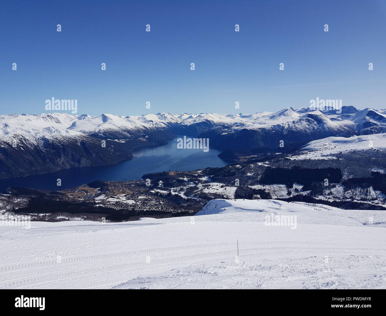 stranda norwegian ski resort Stock Photo - Alamy
