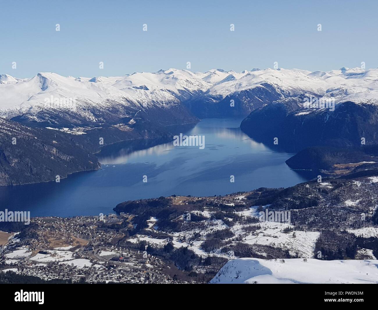 stranda norwegian ski resort Stock Photo - Alamy