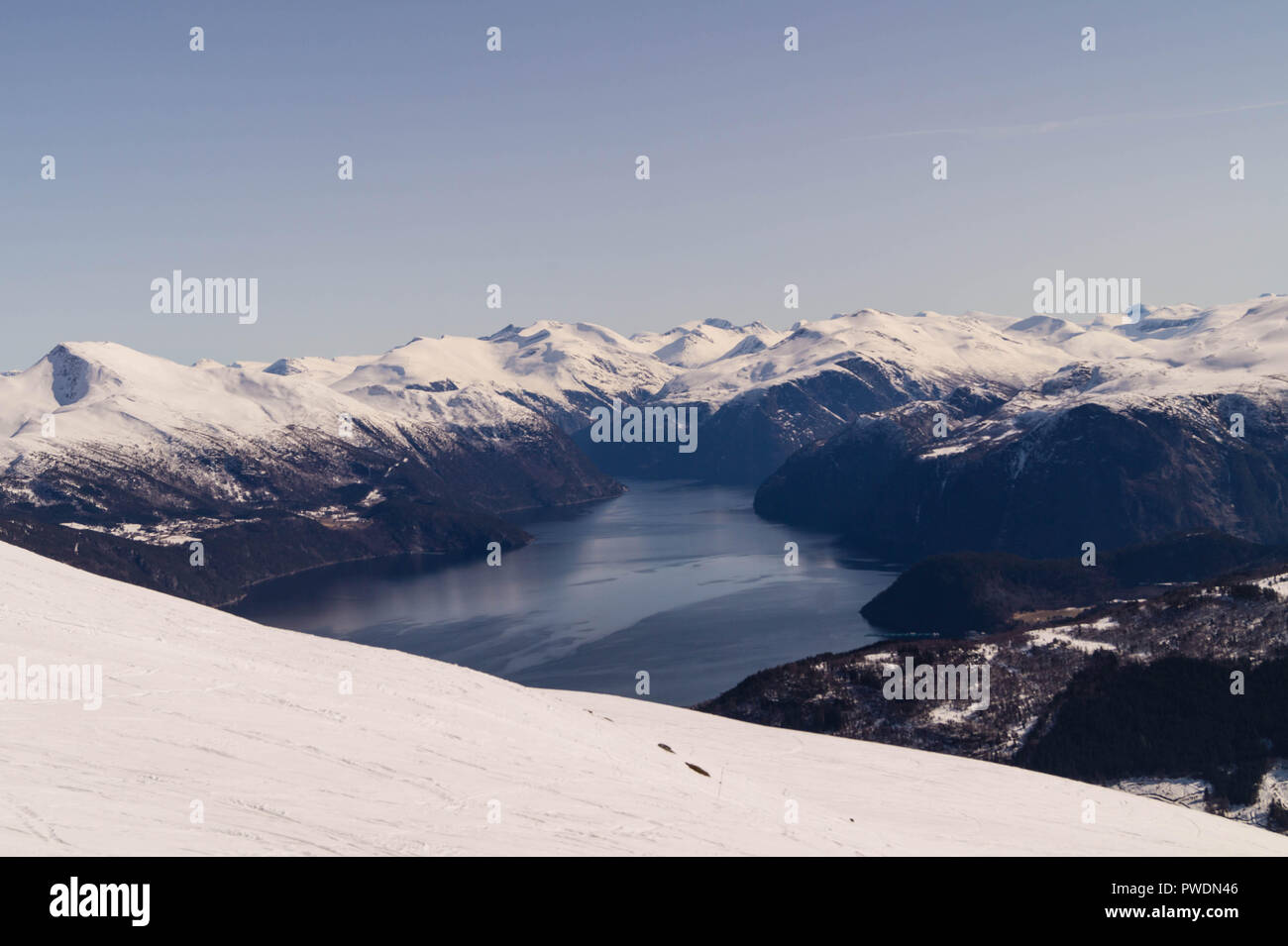 stranda norwegian ski resort Stock Photo - Alamy
