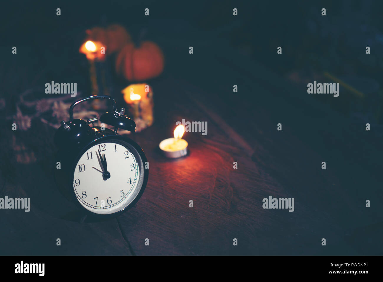 Halloween concept with clock, time Stock Photo - Alamy