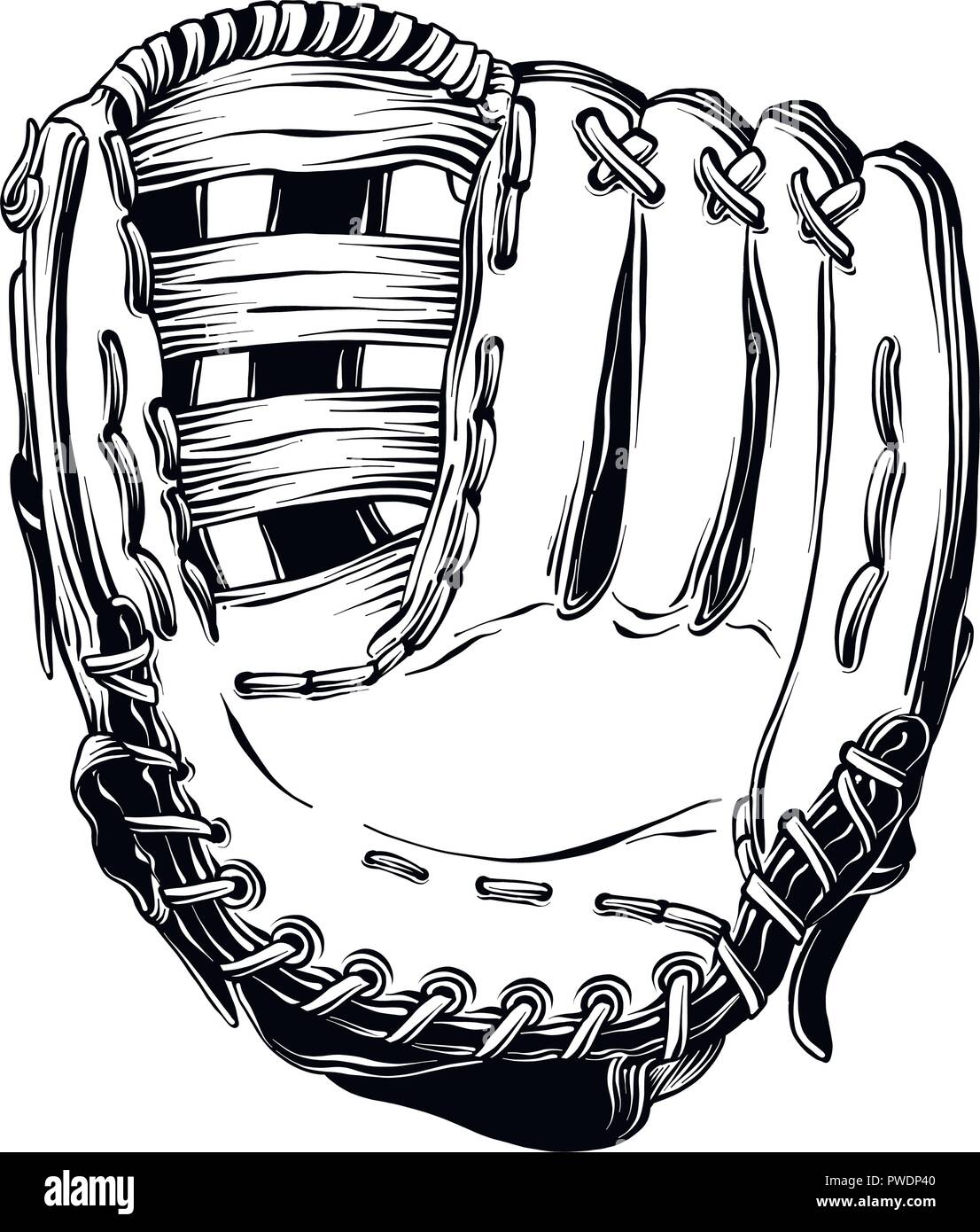Baseball Glove Drawing