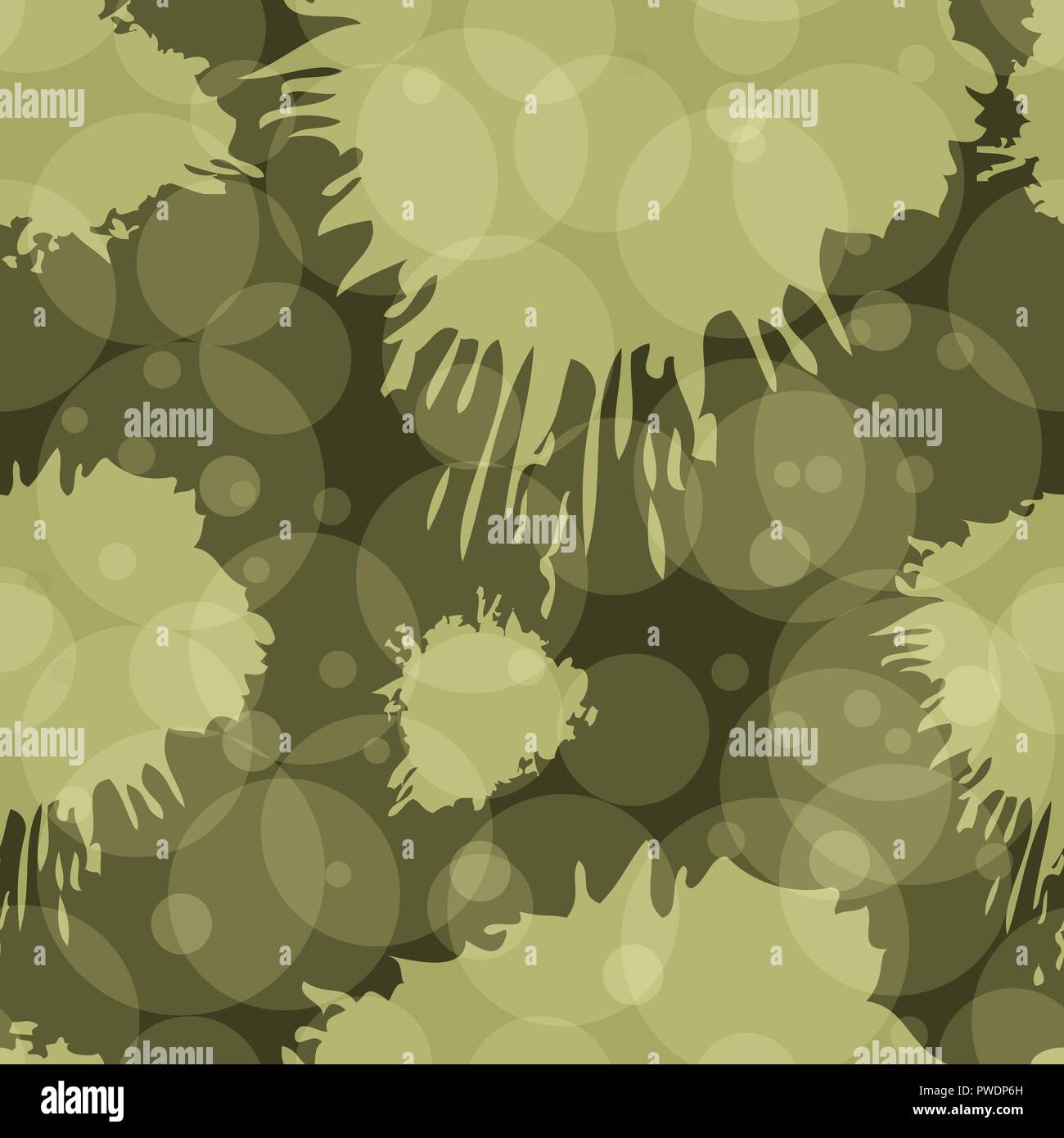 Vector seamless pattern in green military colors Stock Vector Image ...