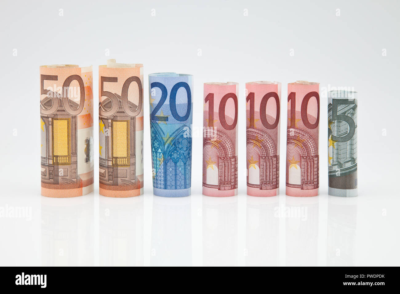 paper money of different values Stock Photo - Alamy