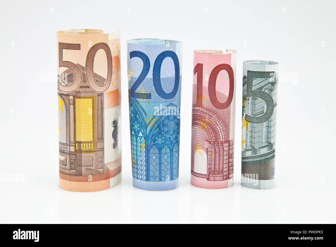 European banknotes of different values Stock Photo - Alamy