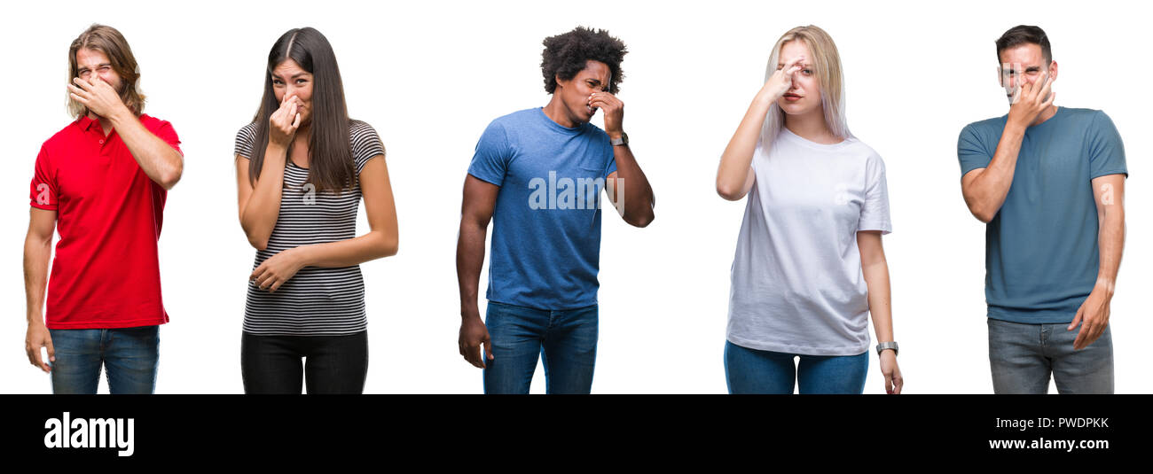 Composition of african american, hispanic and caucasian group of people ...