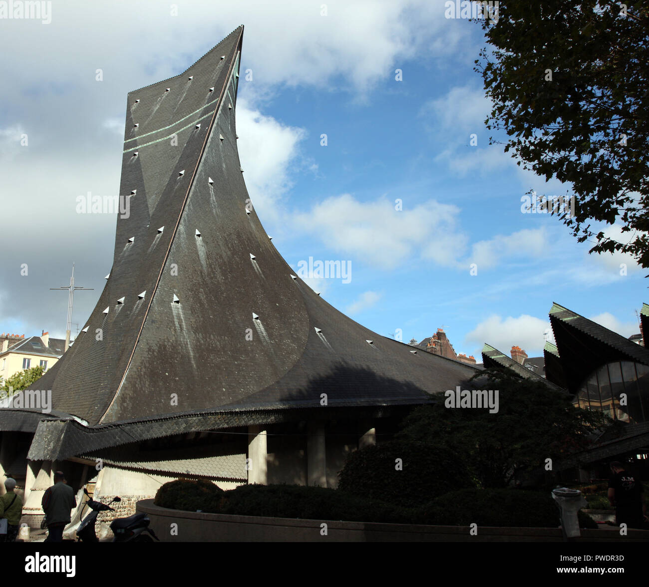 Saint Joan of Arc Church, Rouen, erected where where was burnt at the ...