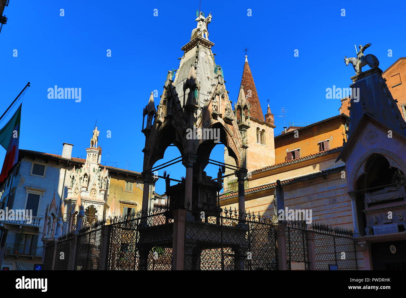 Arche scaligere-Elaborate raised tombs for the Scaligeri family, 14th ...