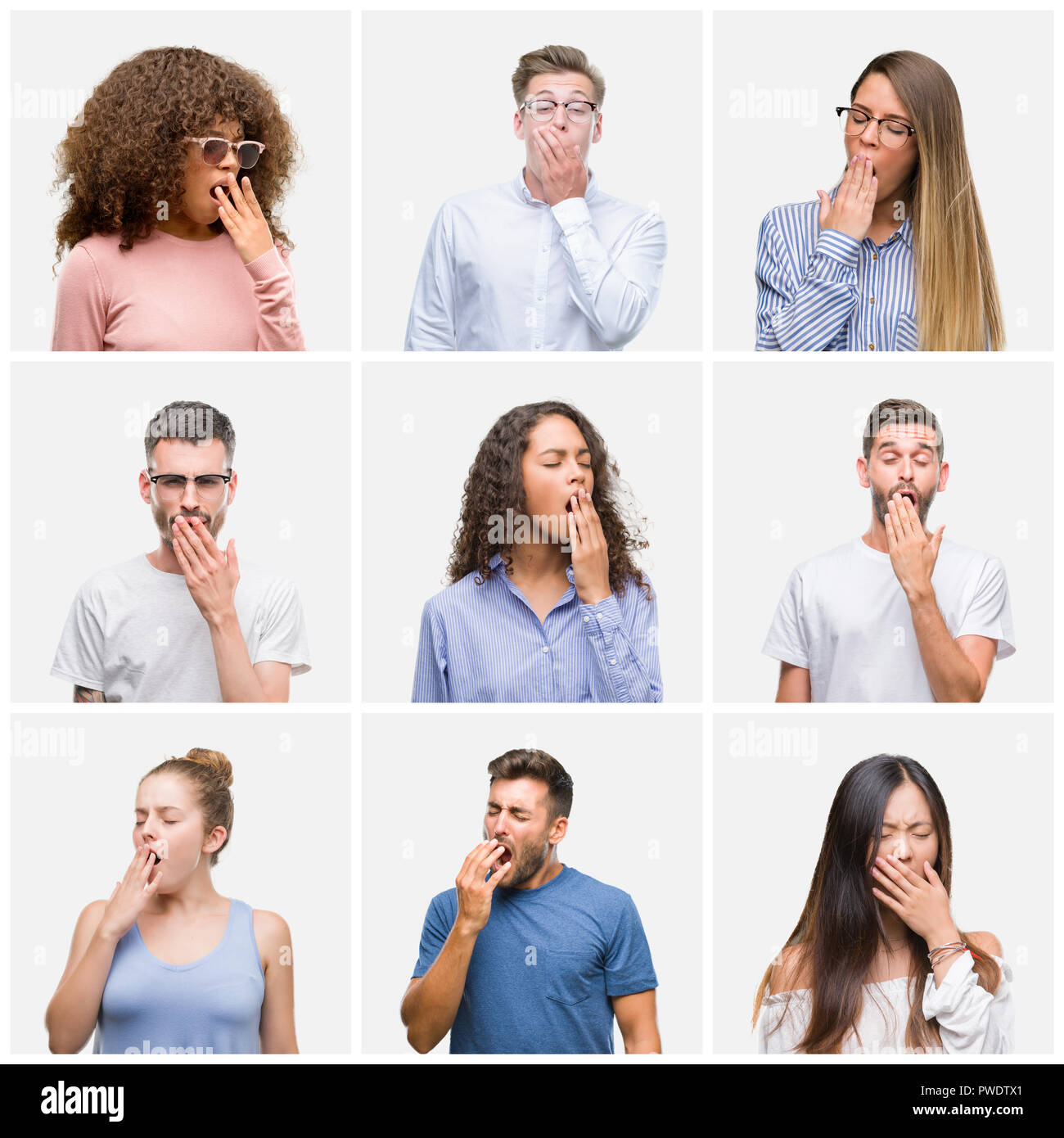 Young asian woman yawn expression hi-res stock photography and images ...