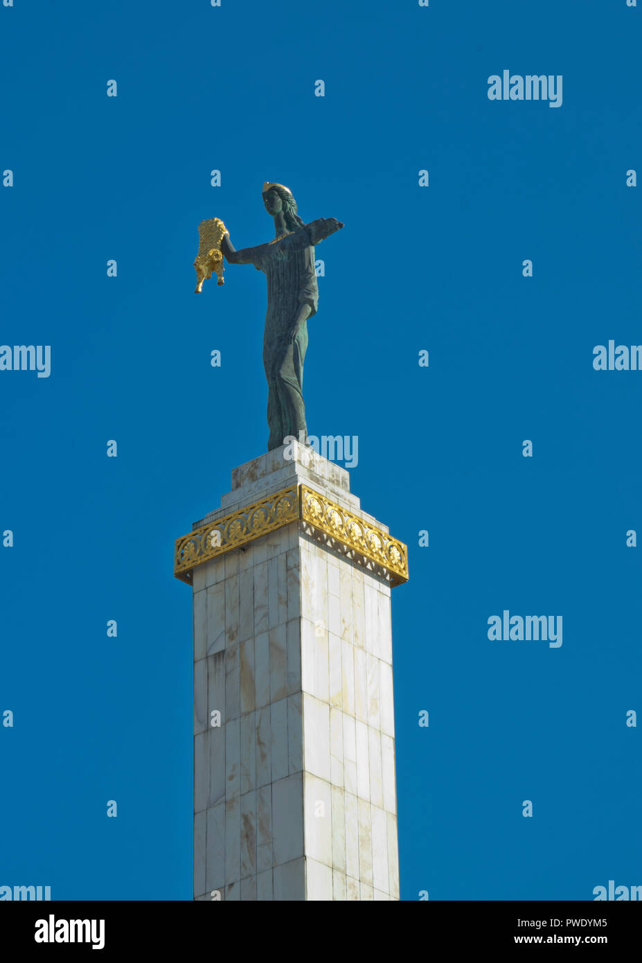 Medea monument in the Black Sea resort of Batumi,Georgia Stock Photo ...