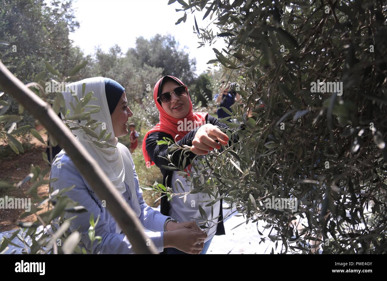 East Gaza City, The Gaza Strip, Palestine. 15th Oct, 2018. Palestinian ...