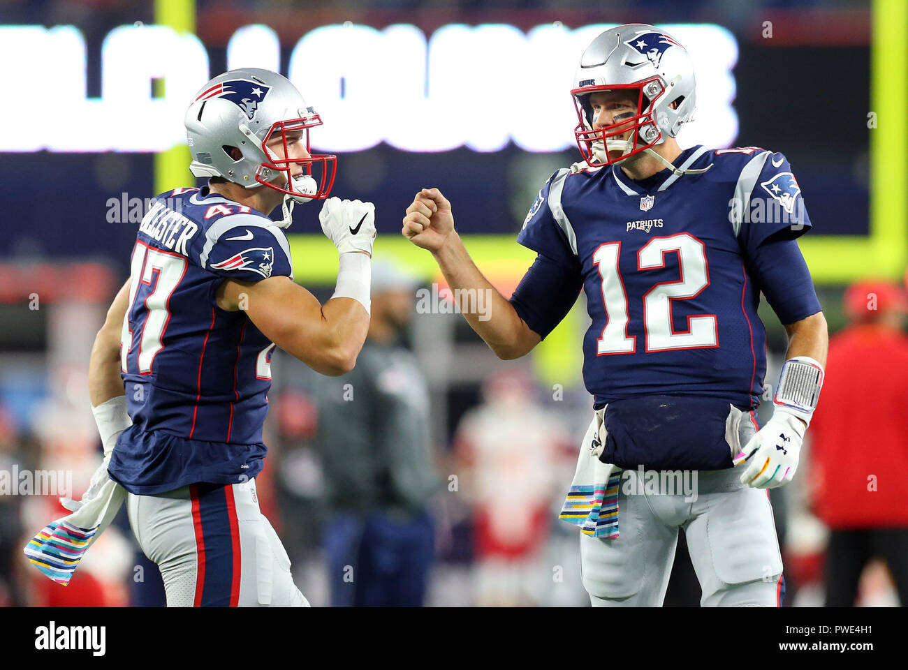 Gillette Stadium. 14th Oct, 2018. MA, USA; New England Patriots ...