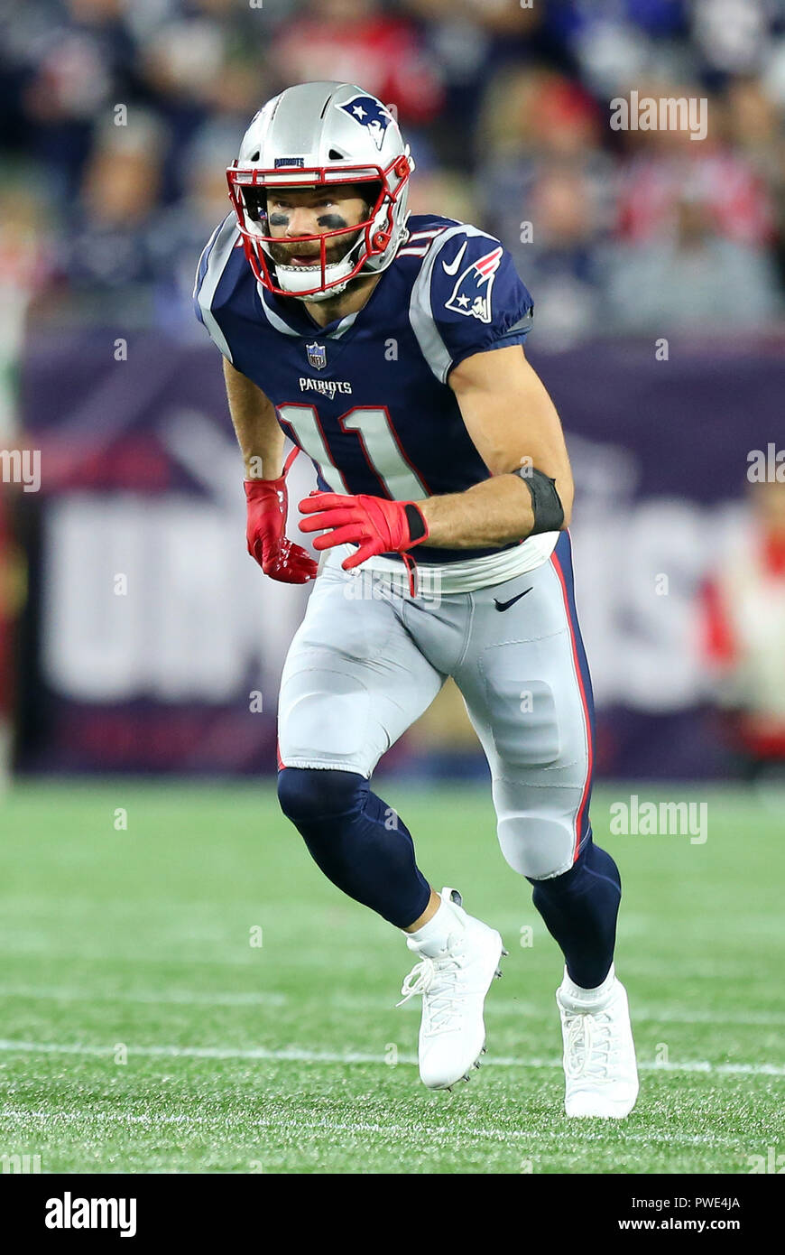Gillette Stadium. 14th Oct, 2018. MA, USA; New England Patriots wide ...