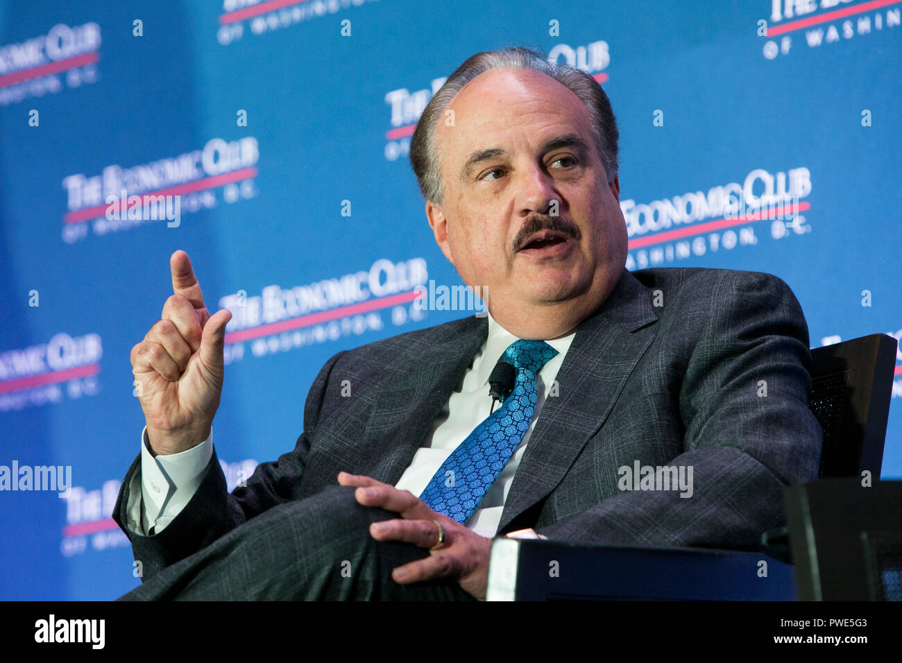 Washington DC, USA. 15th Oct 2018. Larry Merlo, President and CEO of ...