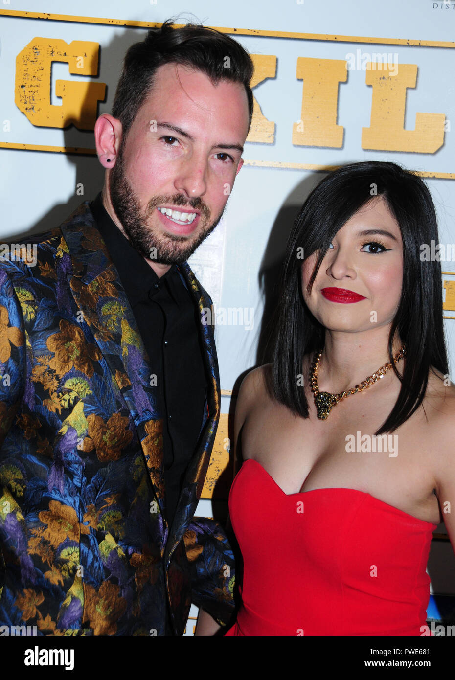 Los Angeles, USA. 15th Oct 2018. Actor Sam Quinn and actress Selina ...