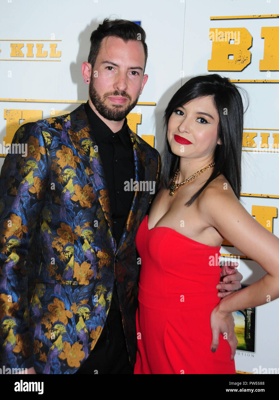 Los Angeles, USA. 15th Oct 2018. Actor Sam Quinn and actress Selina ...