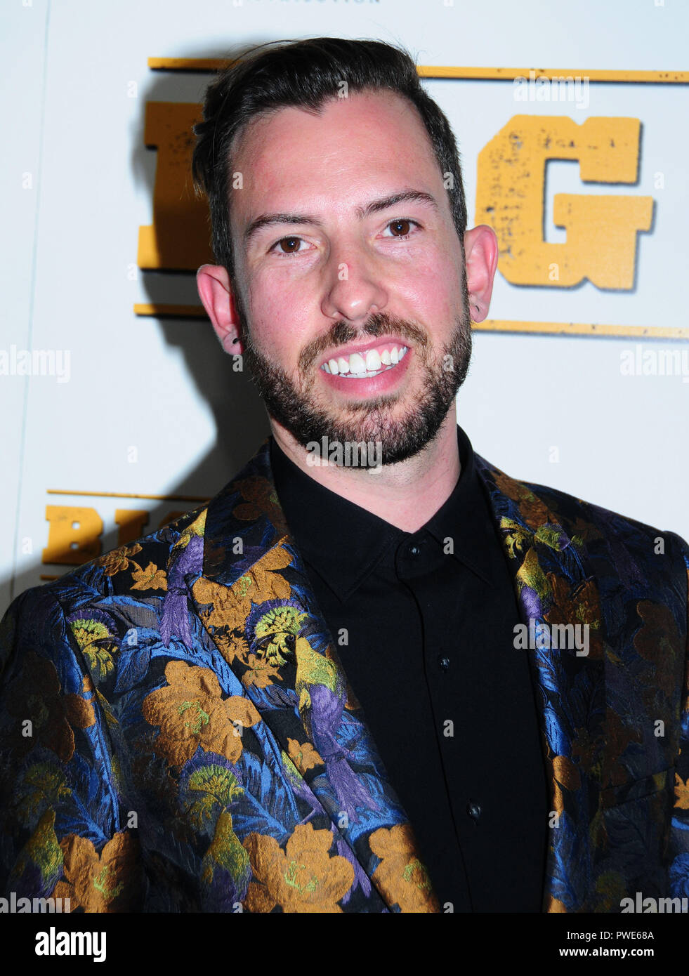 Los Angeles, USA. 15th Oct 2018. Actor Sam Quinn attends the World ...