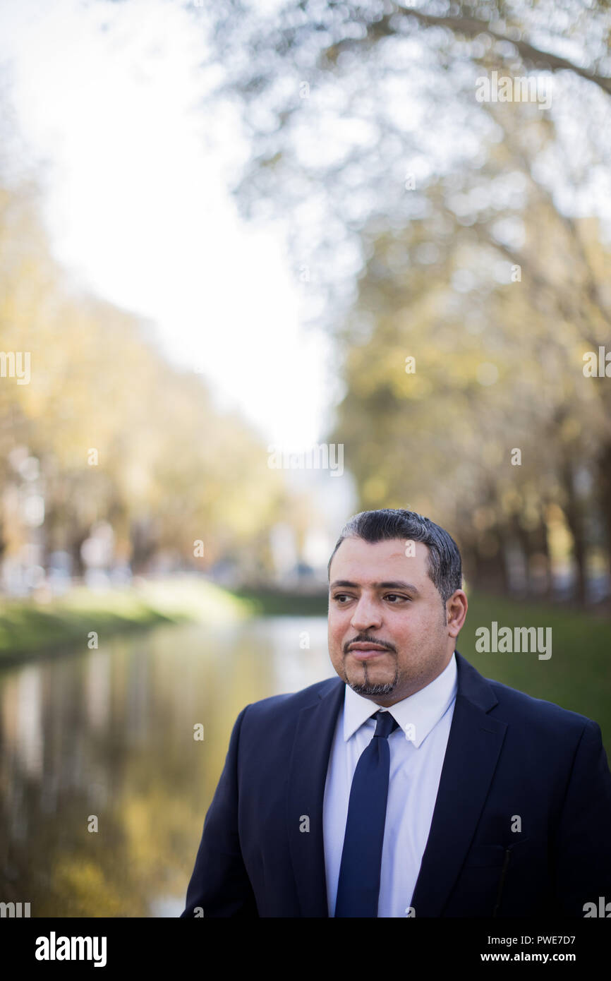 15 October 2018, North Rhine-Westphalia, Duesseldorf: Chalid bin Farhan ...