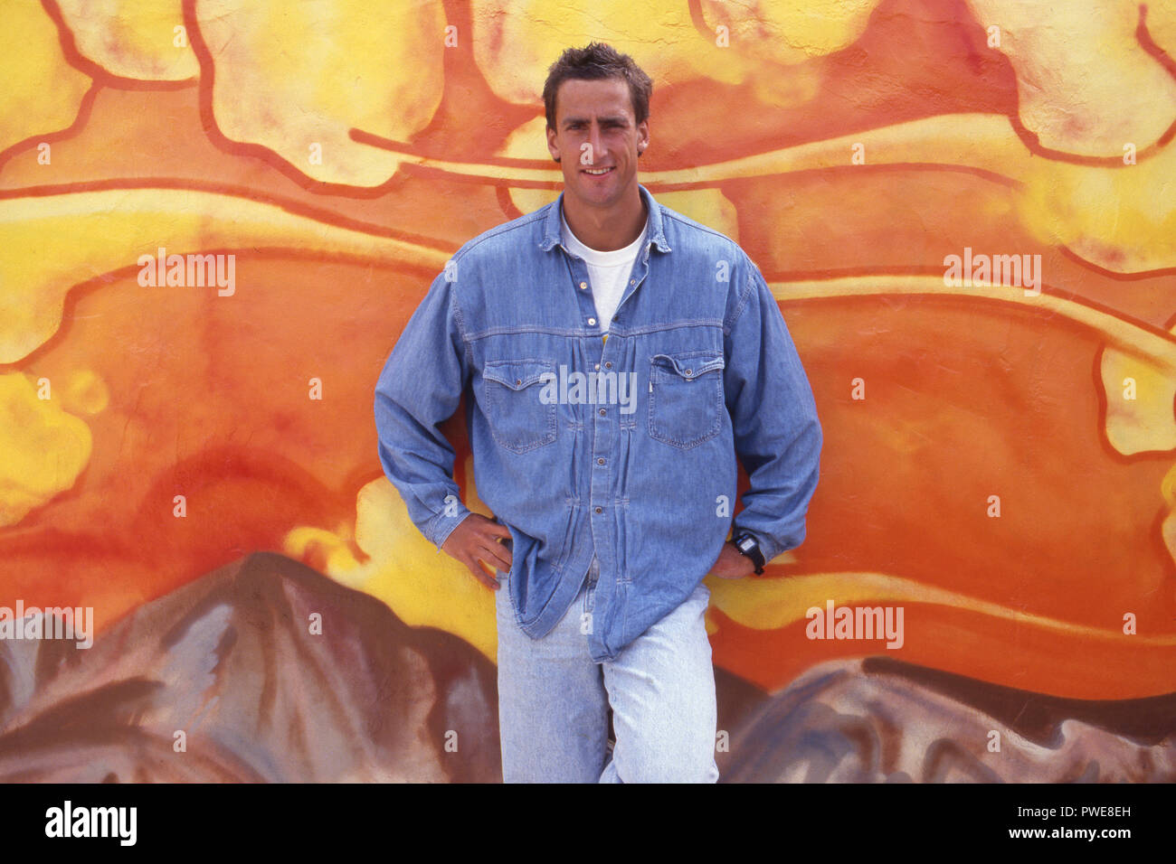 Christian SCHENK (Germany, Athletics, Decathlon), Half-length portrait ...