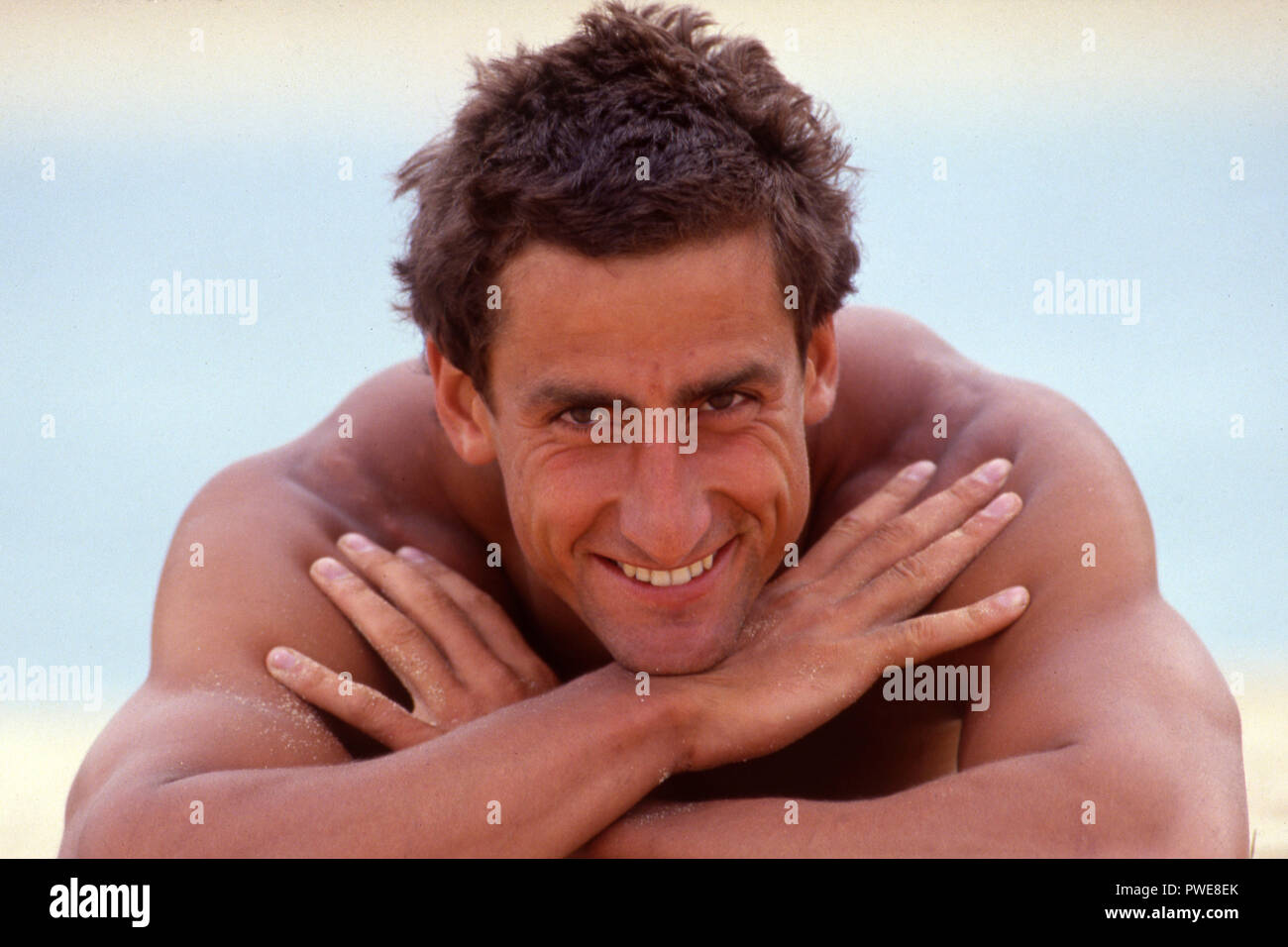 Christian SCHENK (Germany, athletics, decathlon), half-length portrait ...