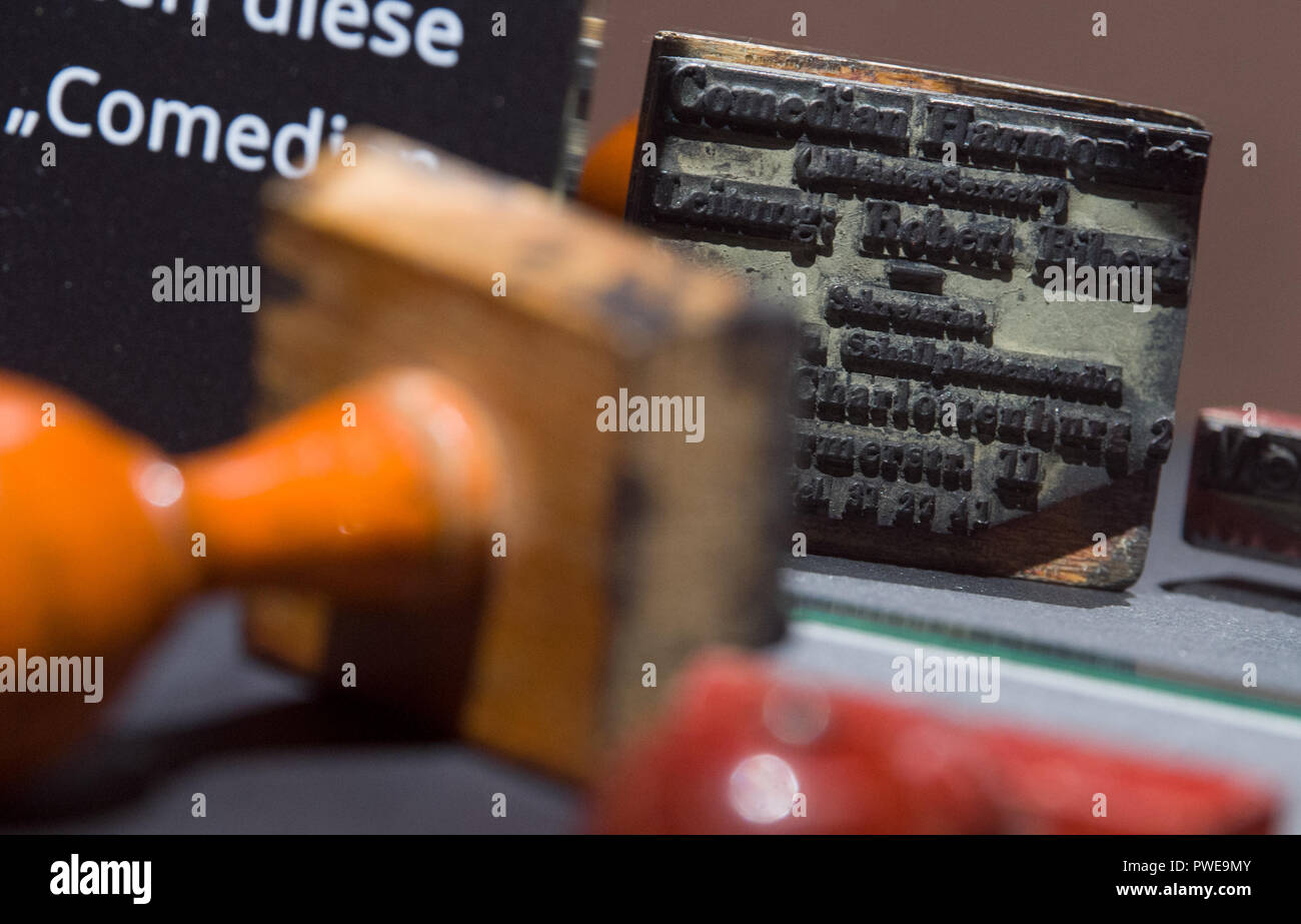 Leipzig Germany 16 October 2018: A band stamp of the "Comedian ...