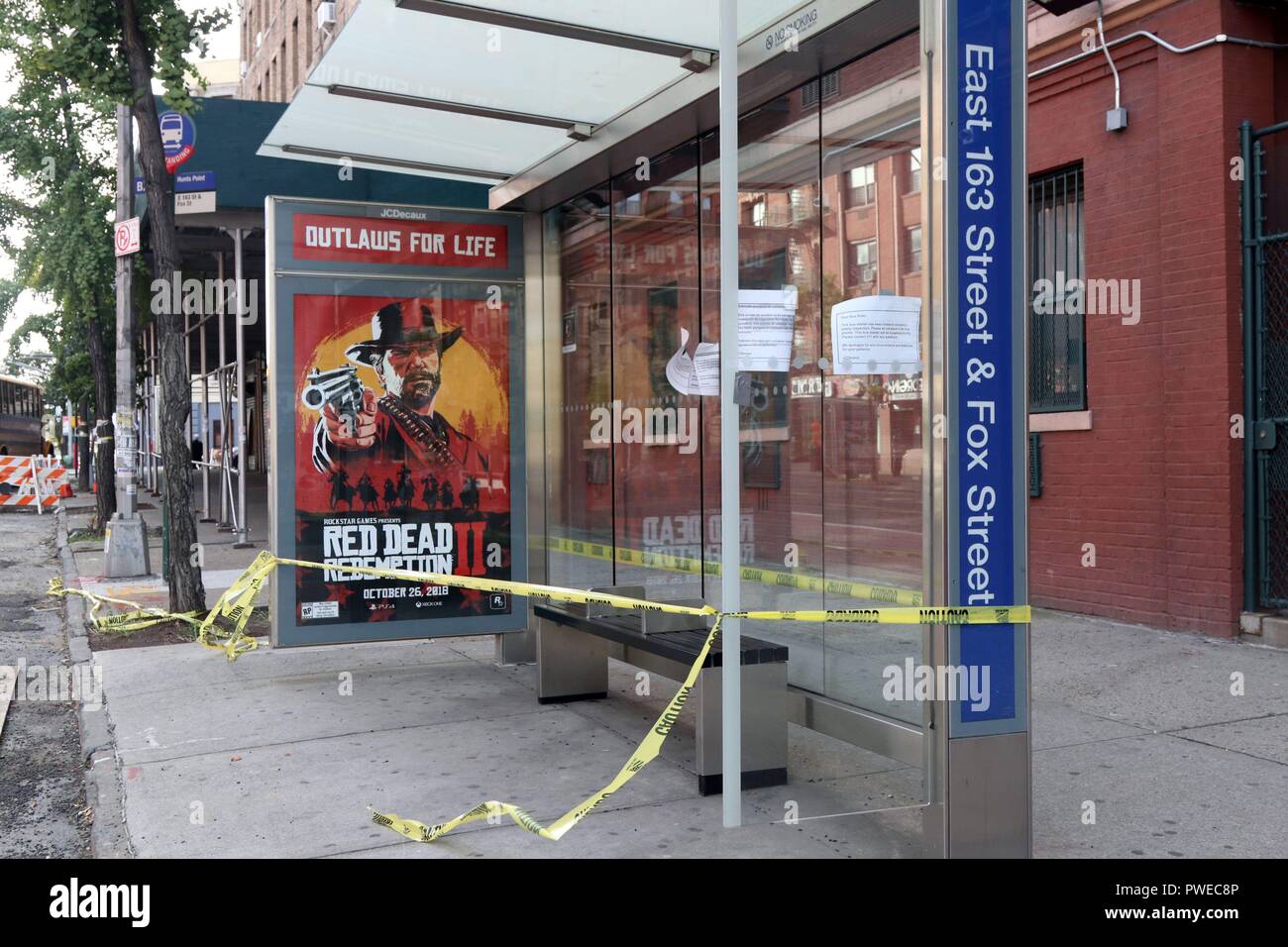 Temporary bus stop sign hi-res stock photography and images - Alamy