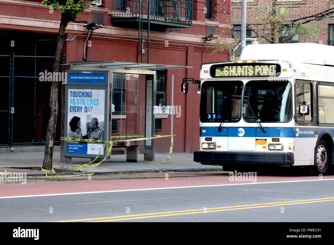 Temporary bus stop sign hi-res stock photography and images - Alamy