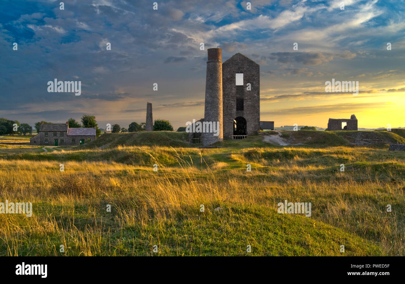 The Magpie Mine (at sunset) Sheldon, the Peak District National Park ...