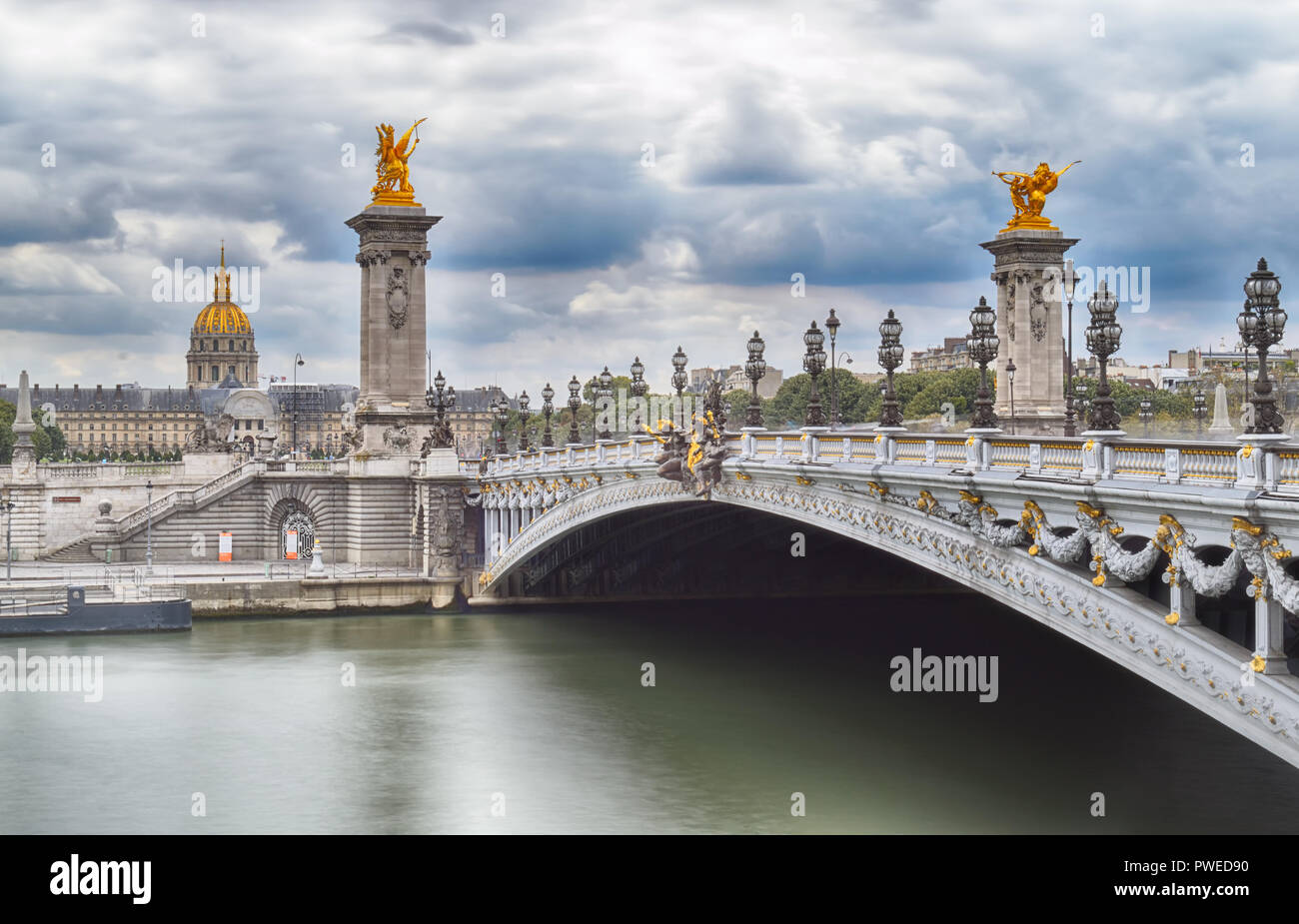 Alexandre III Bridge over the Seine in Paris, France Stock Photo - Alamy