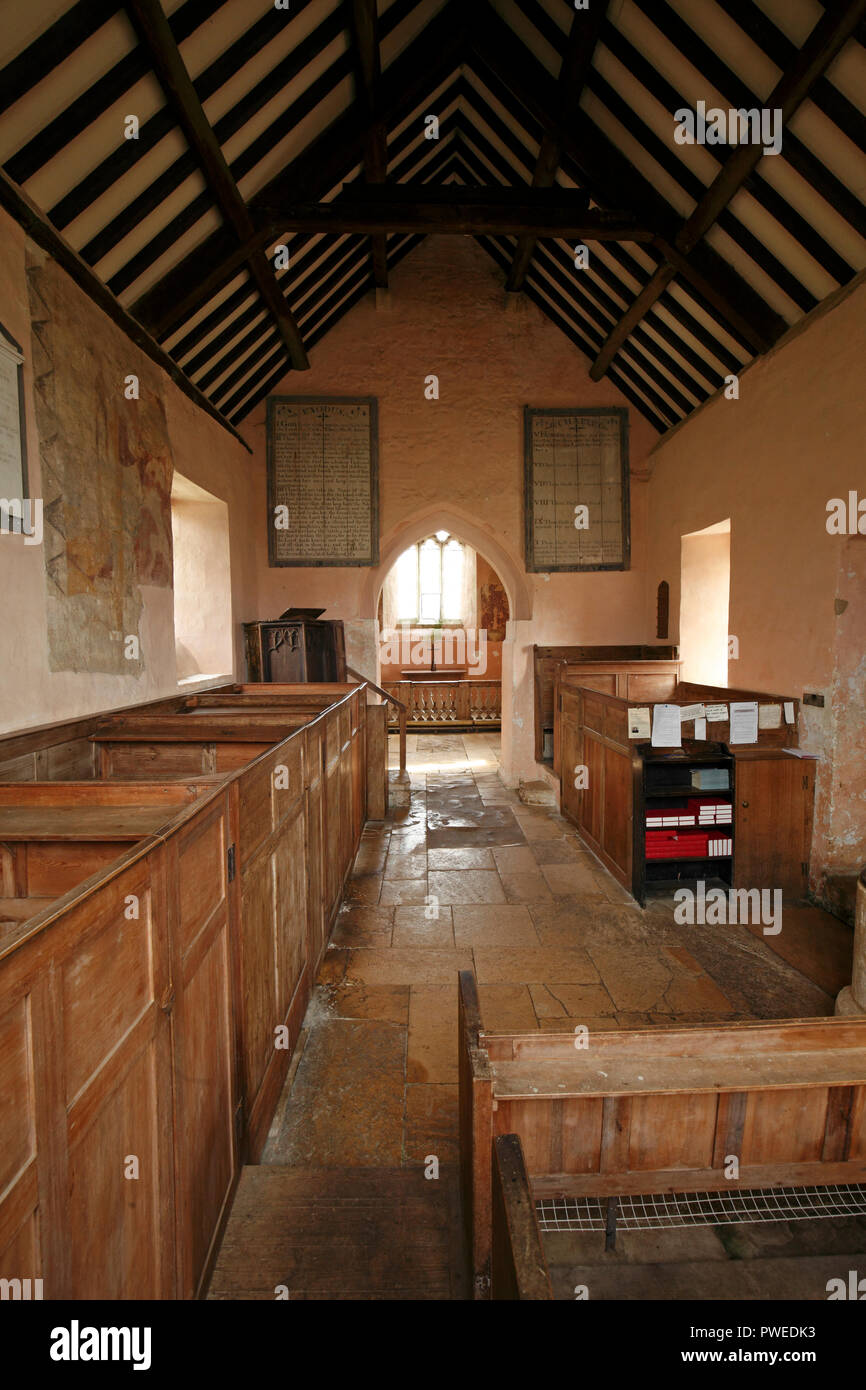 Box pews at St Oswalds Church, Widford, Oxfordshire Stock Photo - Alamy