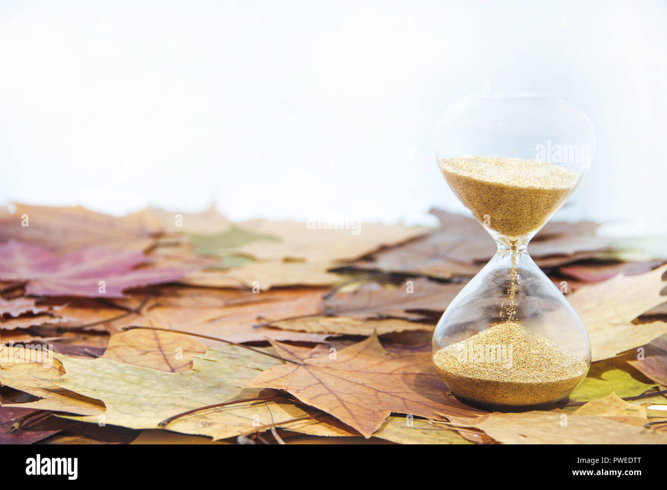 Daylight Saving Time. Wall Clock going to winter time. Autumn ...
