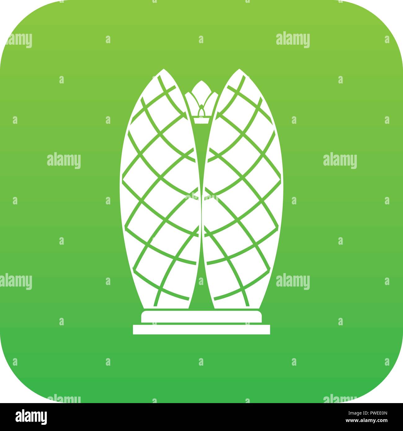 Skyscraper icon digital green Stock Vector Image & Art - Alamy
