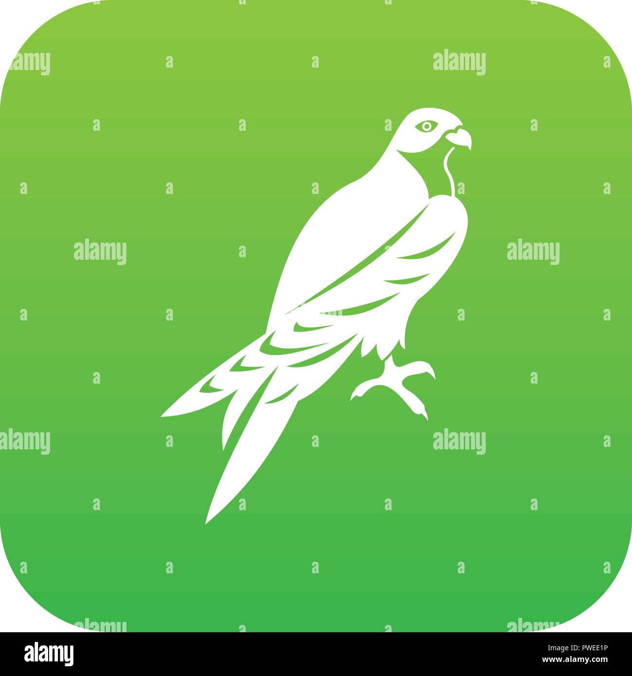 Falcon icon digital green Stock Vector Image & Art - Alamy
