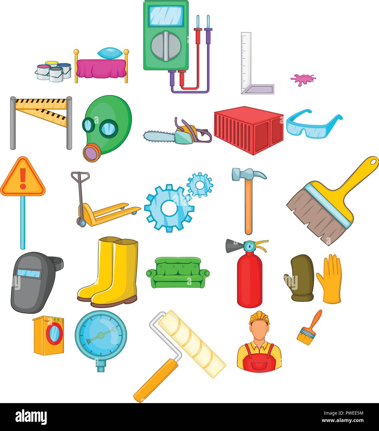 Own accommodation icons set, cartoon style Stock Vector Image & Art - Alamy