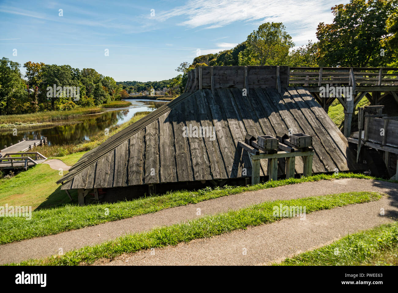National Historic Iron Works about in Saugus, Massachusetts Stock Photo ...