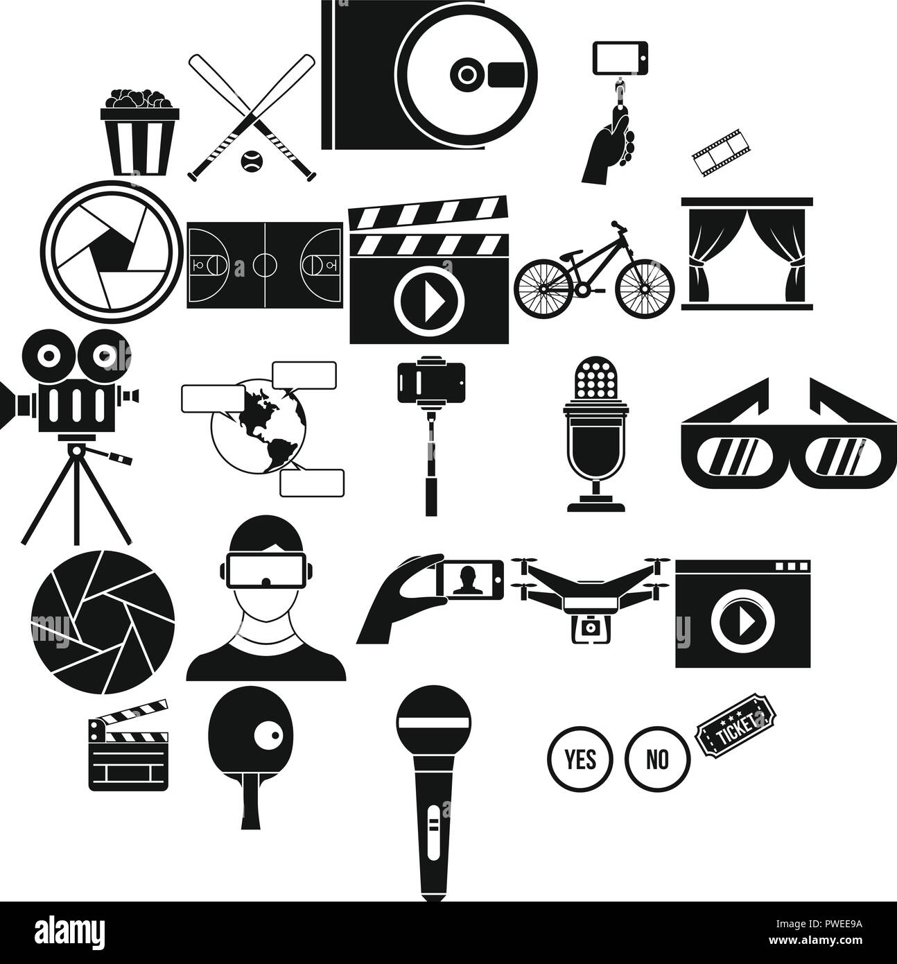 General producer icons set, simple style Stock Vector Image & Art - Alamy