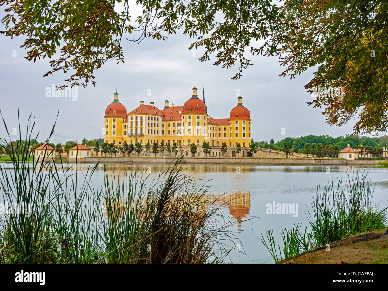 MORITZBURG, GERMANY - AUGUST 21: Moritzburg castle in Moritzburg ...