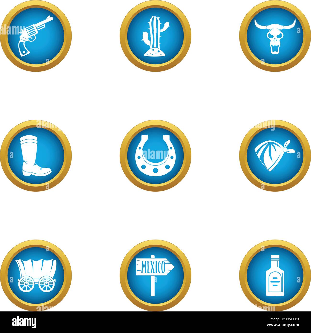 Desert border mexico Stock Vector Images - Alamy