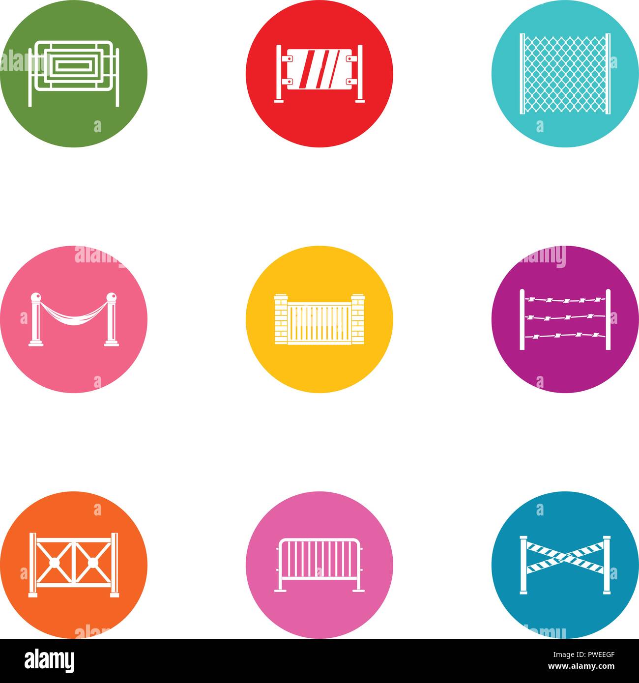 Insulation icons set, flat style Stock Vector Image & Art - Alamy