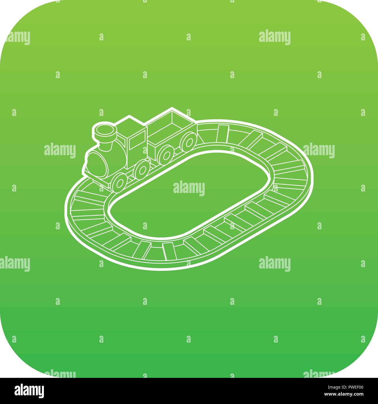 Green line railway carriage icon hi-res stock photography and images ...