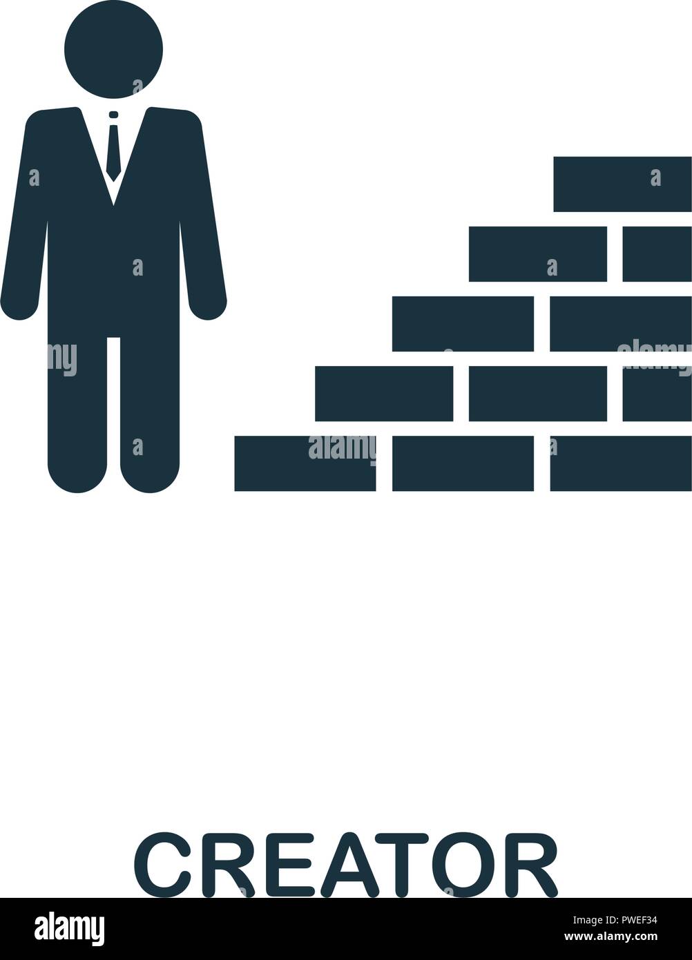 Creator icon. Premium style design from crowdfunding collection. UX and ...