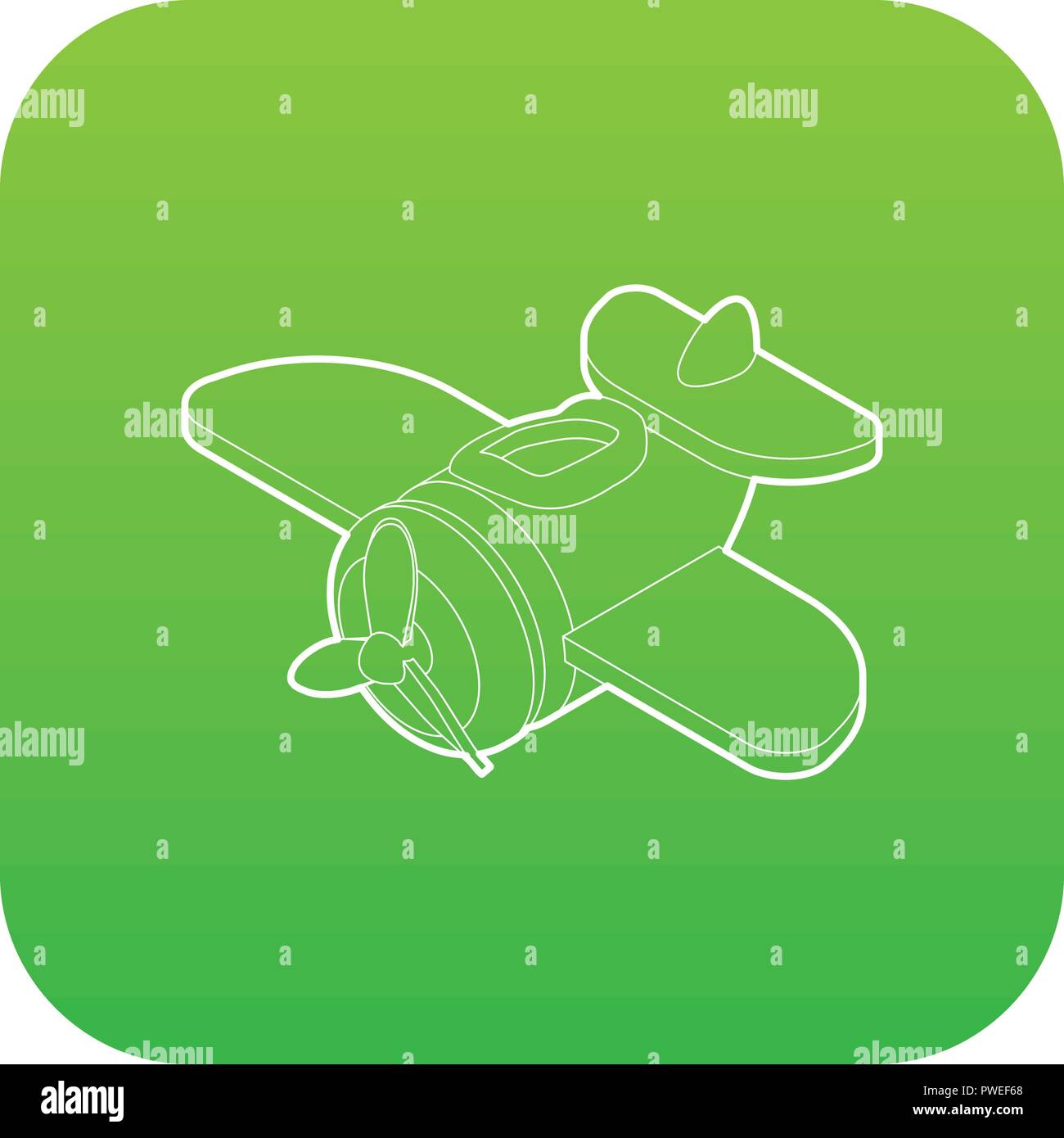Toy plane icon green vector Stock Vector Image & Art - Alamy