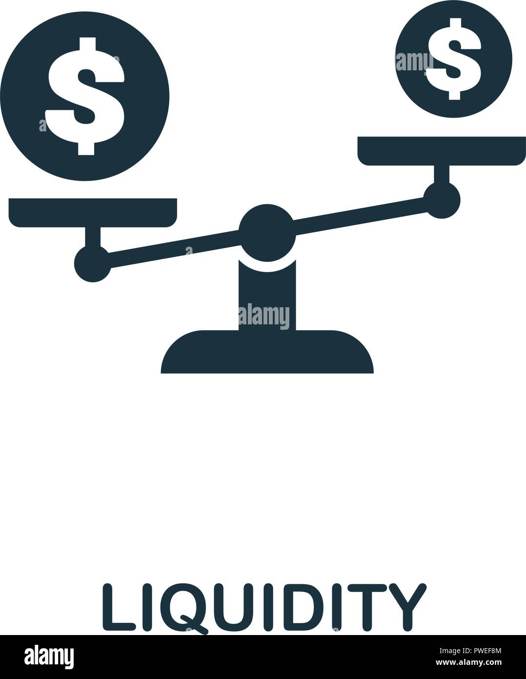 Liquidity icon. Premium style design from crowdfunding collection. UX ...