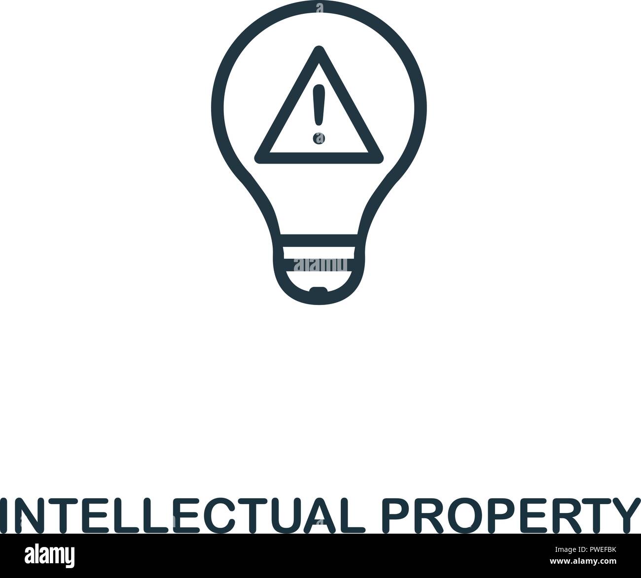 Intellectual Property icon. Premium style design from crowdfunding ...