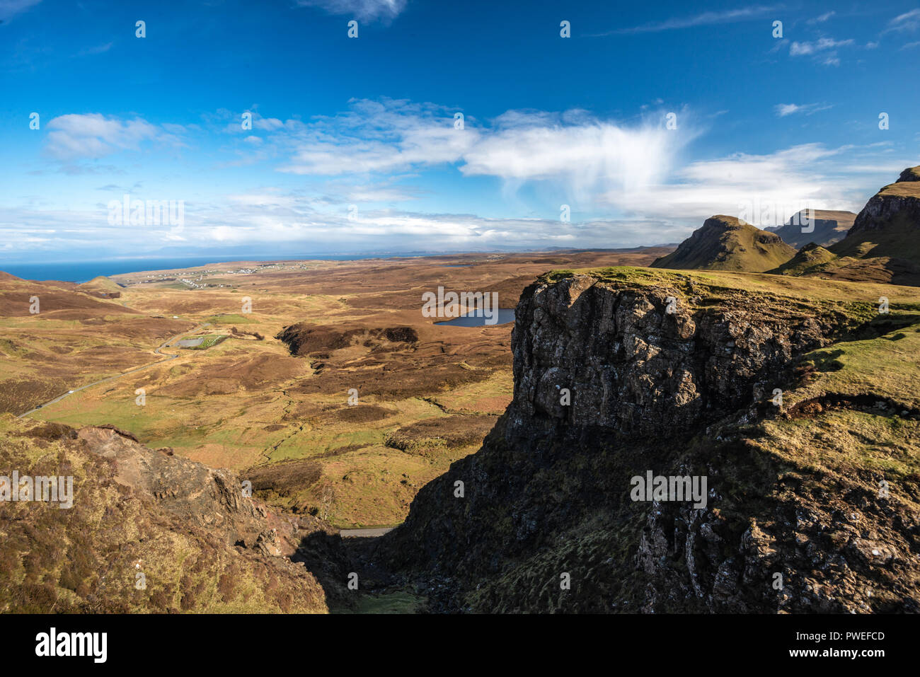 The Quiraing, Trotternish Ridge, Isle of Skye, Scotland, Uk Stock Photo ...