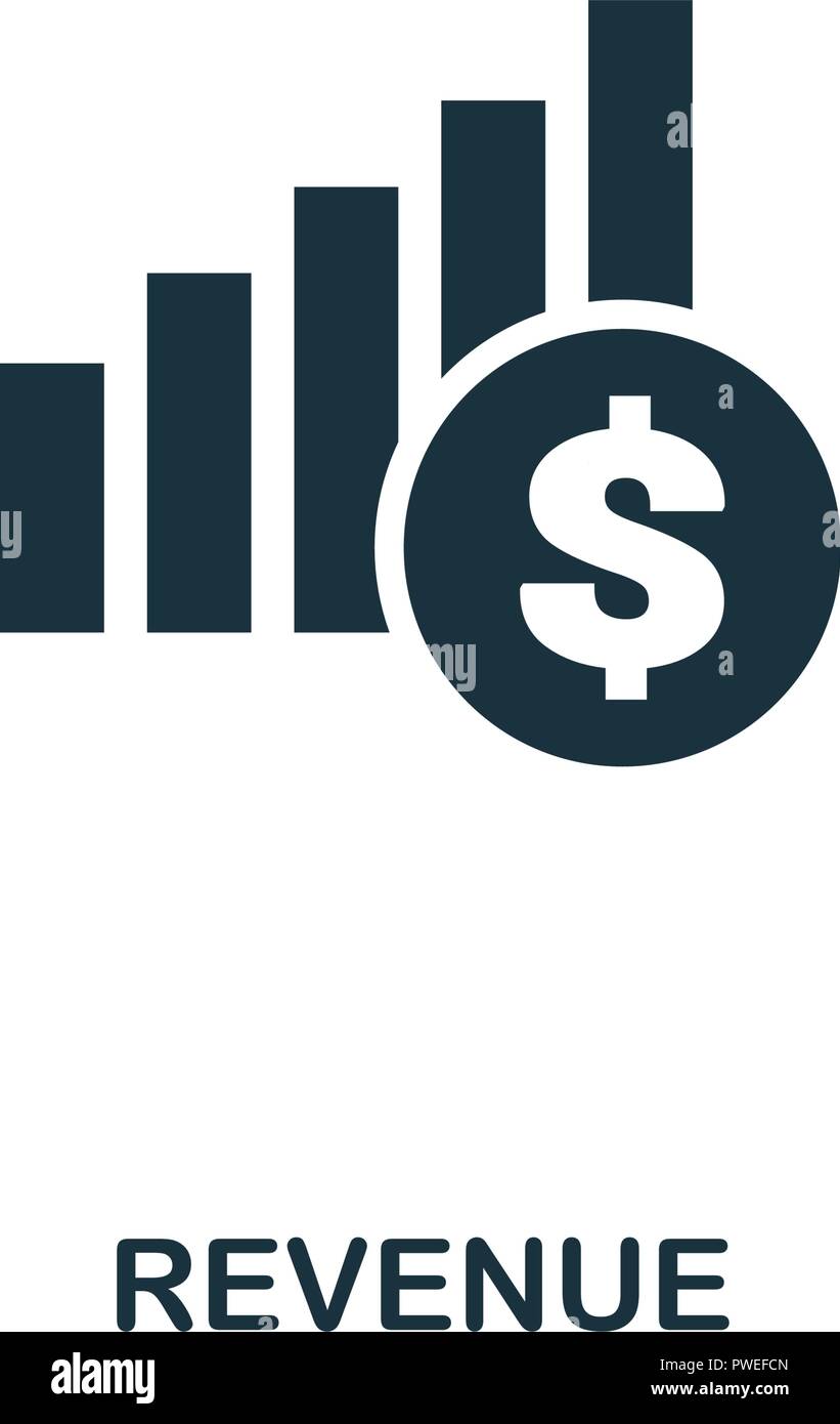 Revenue icon. Premium style design from crowdfunding collection. UX and ...