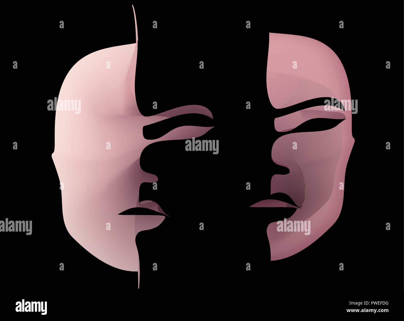 Appalling mask of blood terrible face and terrible things at Halloween ...